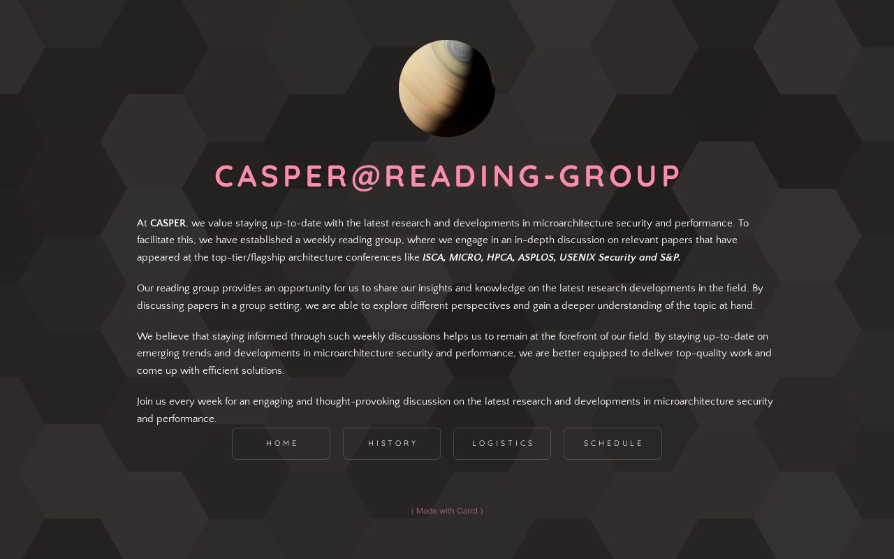 CASPER Reading Group